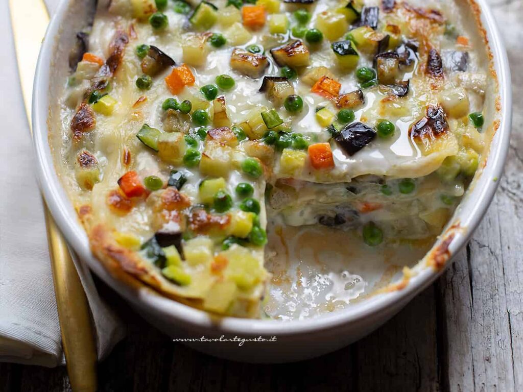 Lasagne vegetariane (bianche, semplici, gustose!) Ricetta e Idee